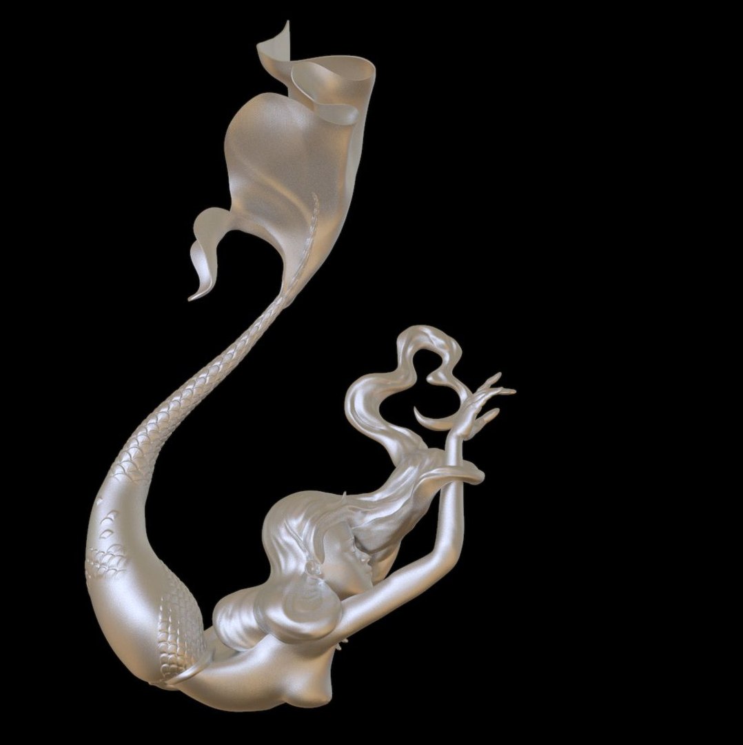 3D bend mermaid - TurboSquid 1471897