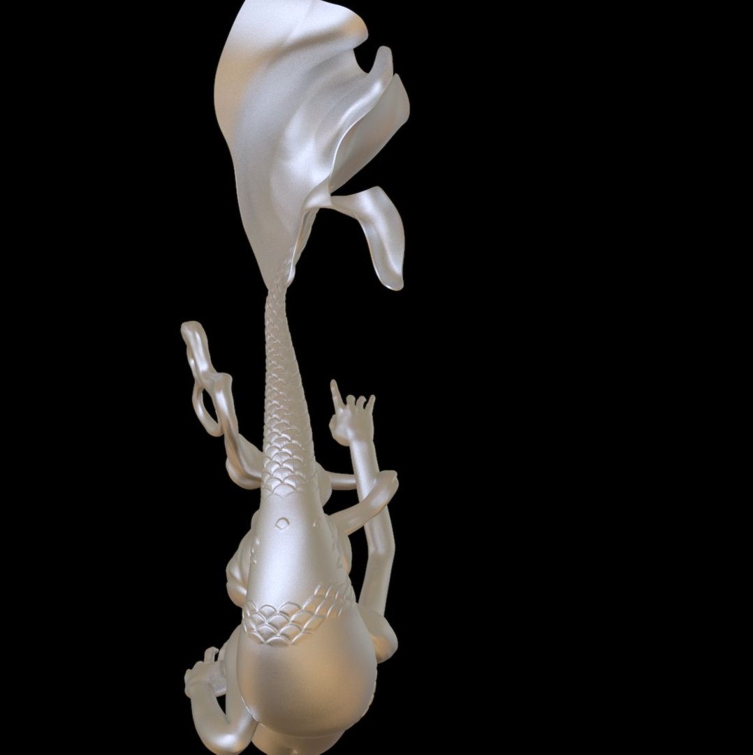 3D bend mermaid - TurboSquid 1471897