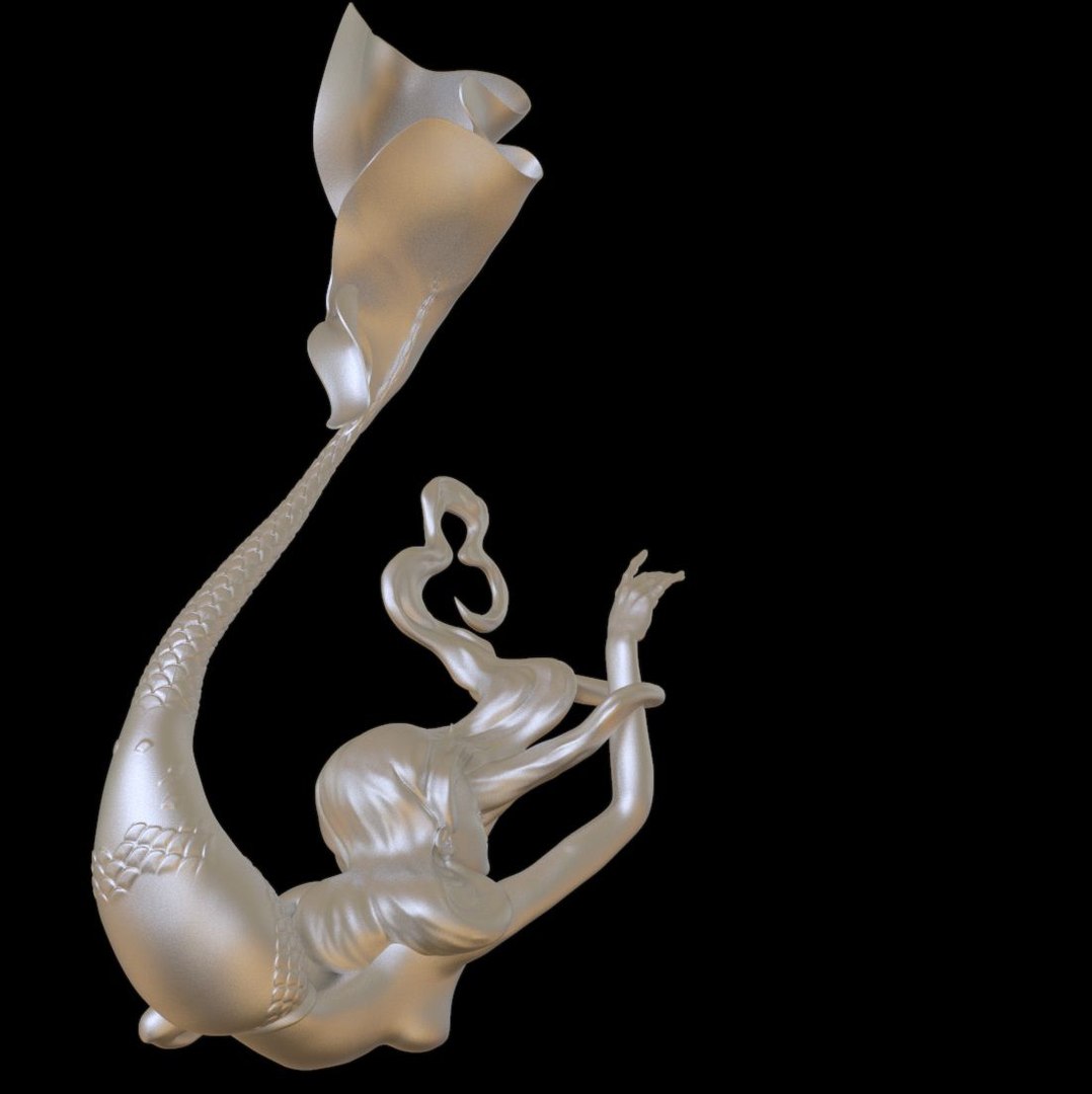 3D bend mermaid - TurboSquid 1471897