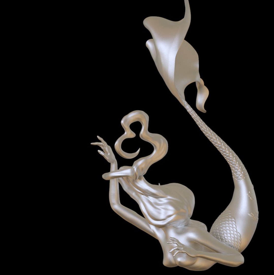 3D bend mermaid - TurboSquid 1471897