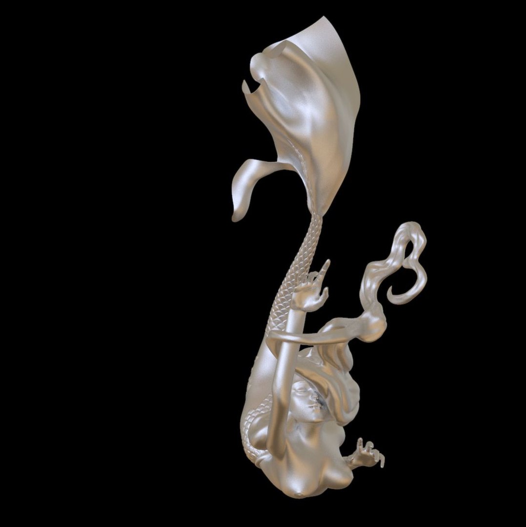 3D Bend Mermaid - TurboSquid 1471897