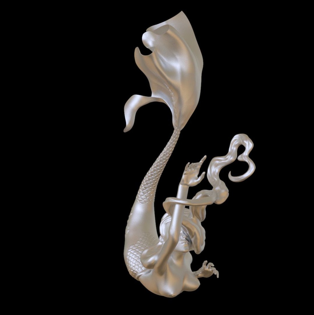 3D Bend Mermaid - TurboSquid 1471897