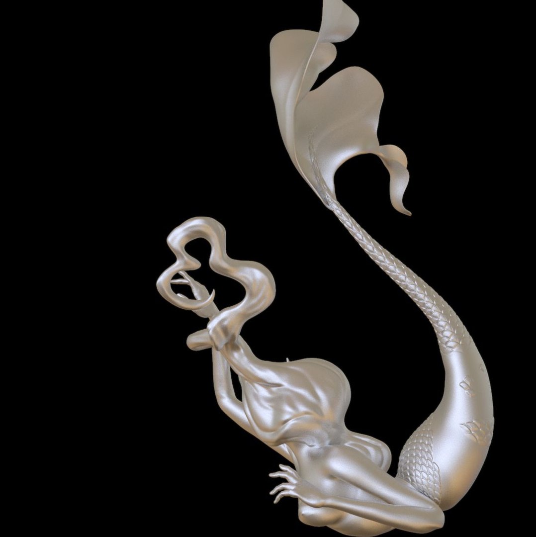 3D bend mermaid - TurboSquid 1471897