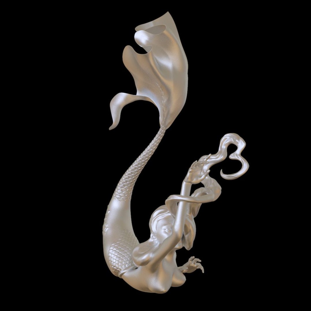 3D Bend Mermaid - TurboSquid 1471897