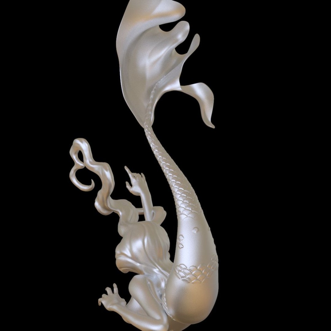 3D bend mermaid - TurboSquid 1471897