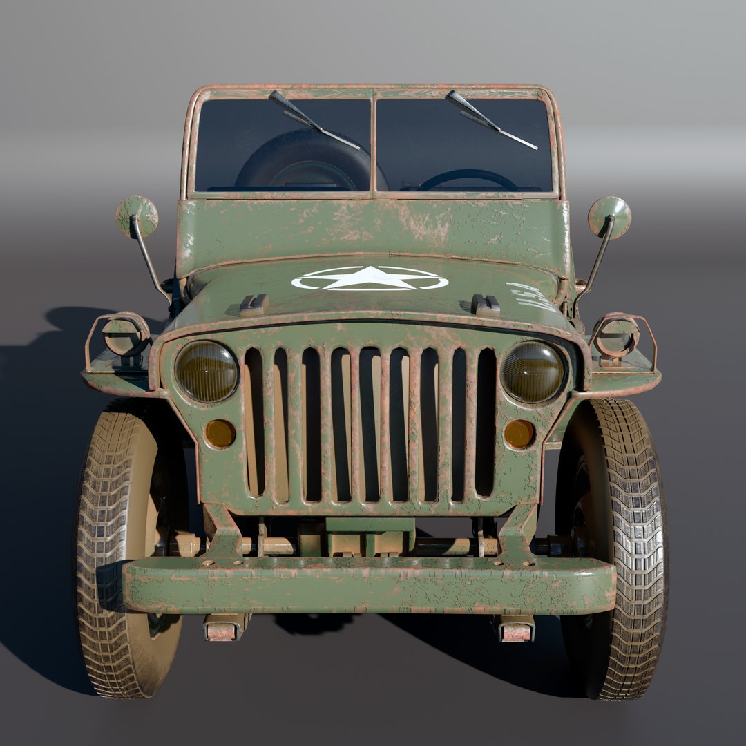 3D Car Model Willys MB - TurboSquid 2130847