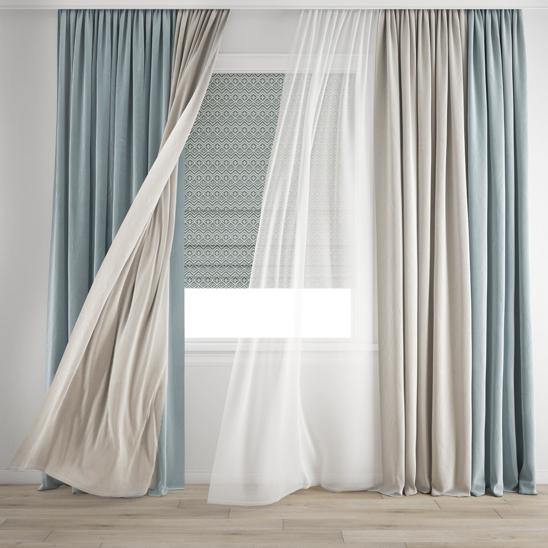 Curtain 346 Wind Blowing Effect 9 3D - TurboSquid 1960060