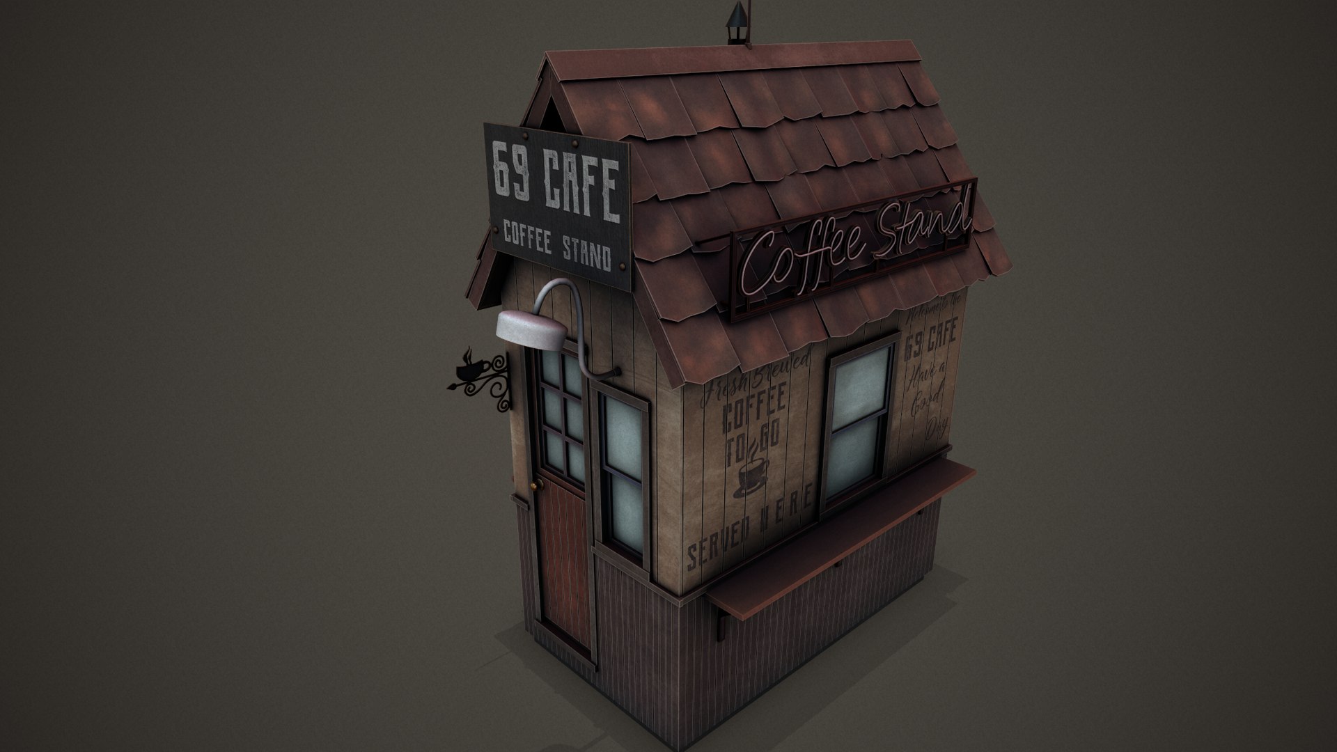 3D Stylized Coffee Cafe - TurboSquid 1615566