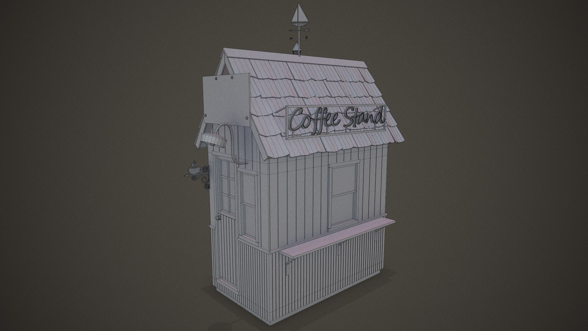 3D Stylized Coffee Cafe - TurboSquid 1615566