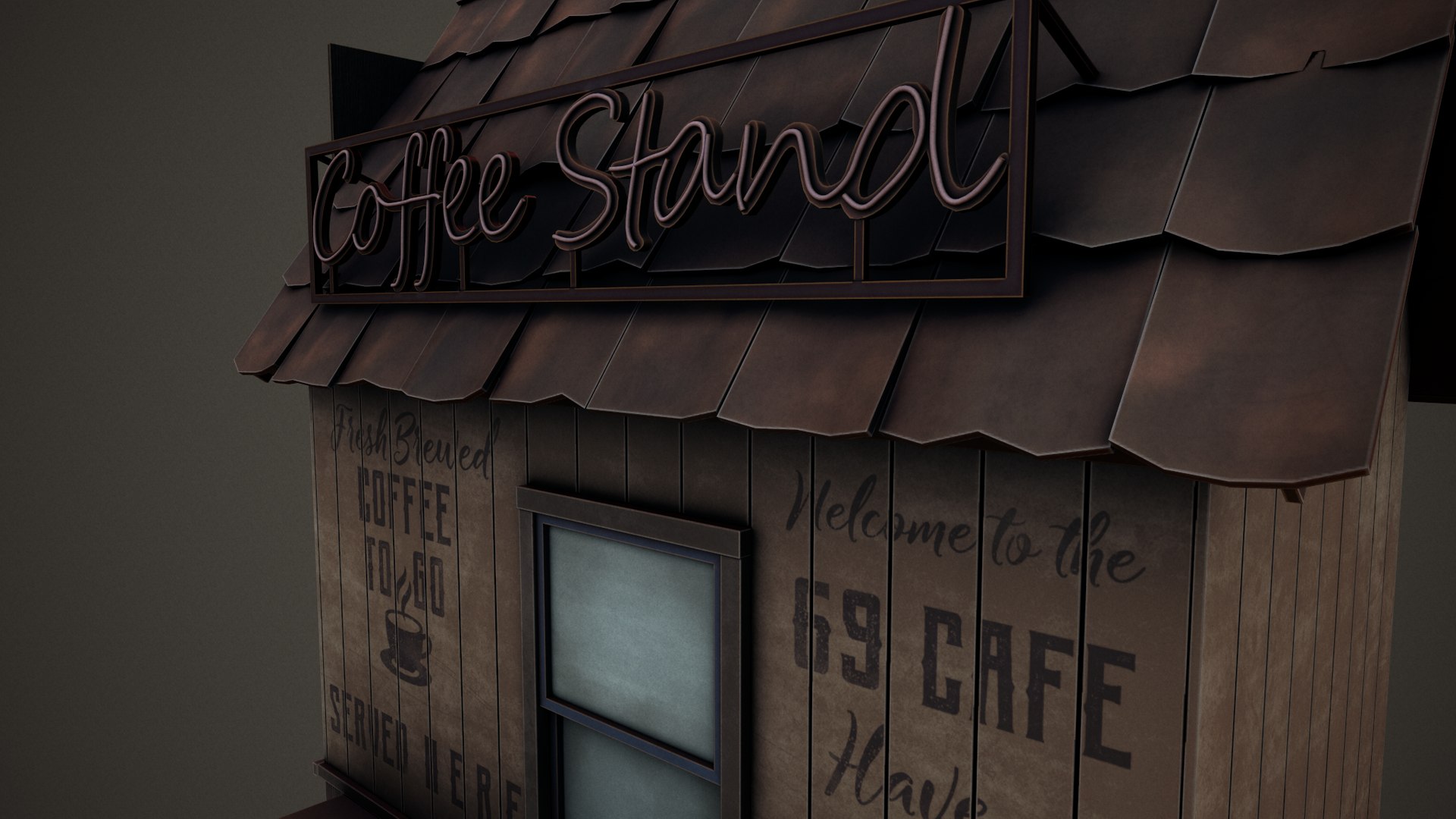 3D Stylized Coffee Cafe - TurboSquid 1615566