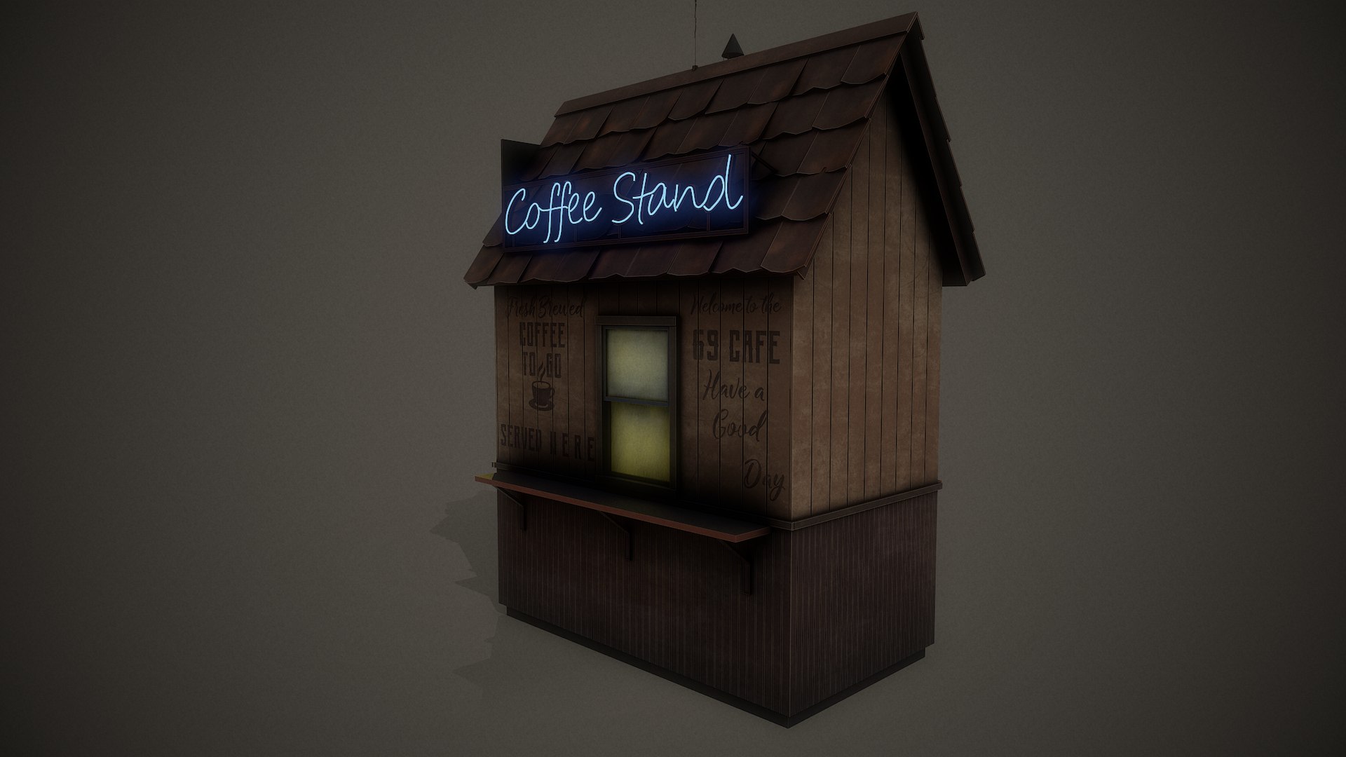 3D Stylized Coffee Cafe - TurboSquid 1615566