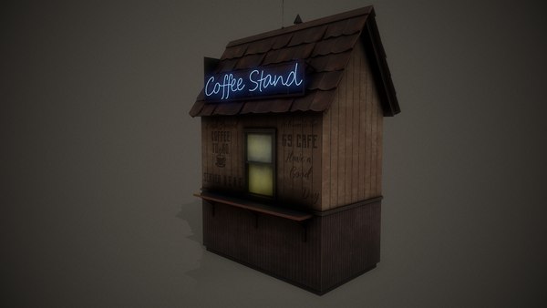 3D stylized coffee cafe - TurboSquid 1615566