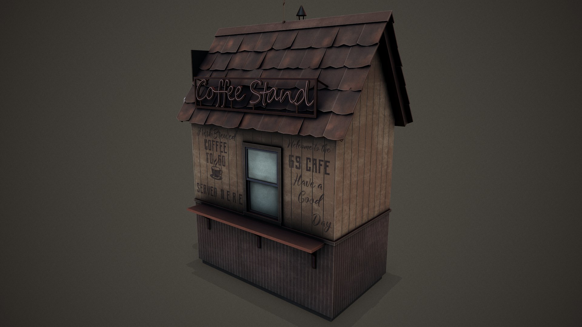 3D Stylized Coffee Cafe - TurboSquid 1615566