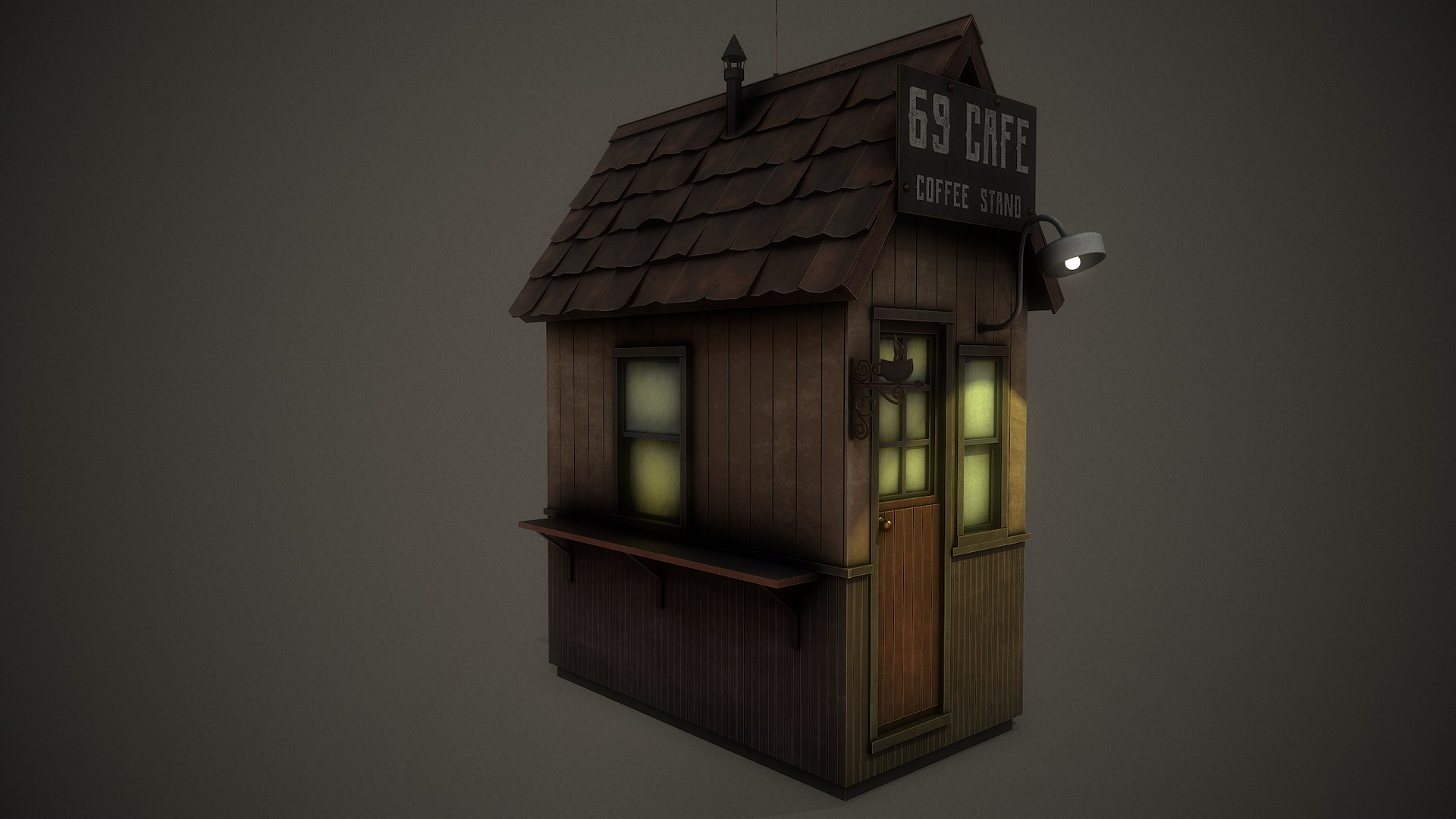 3D Stylized Coffee Cafe - TurboSquid 1615566
