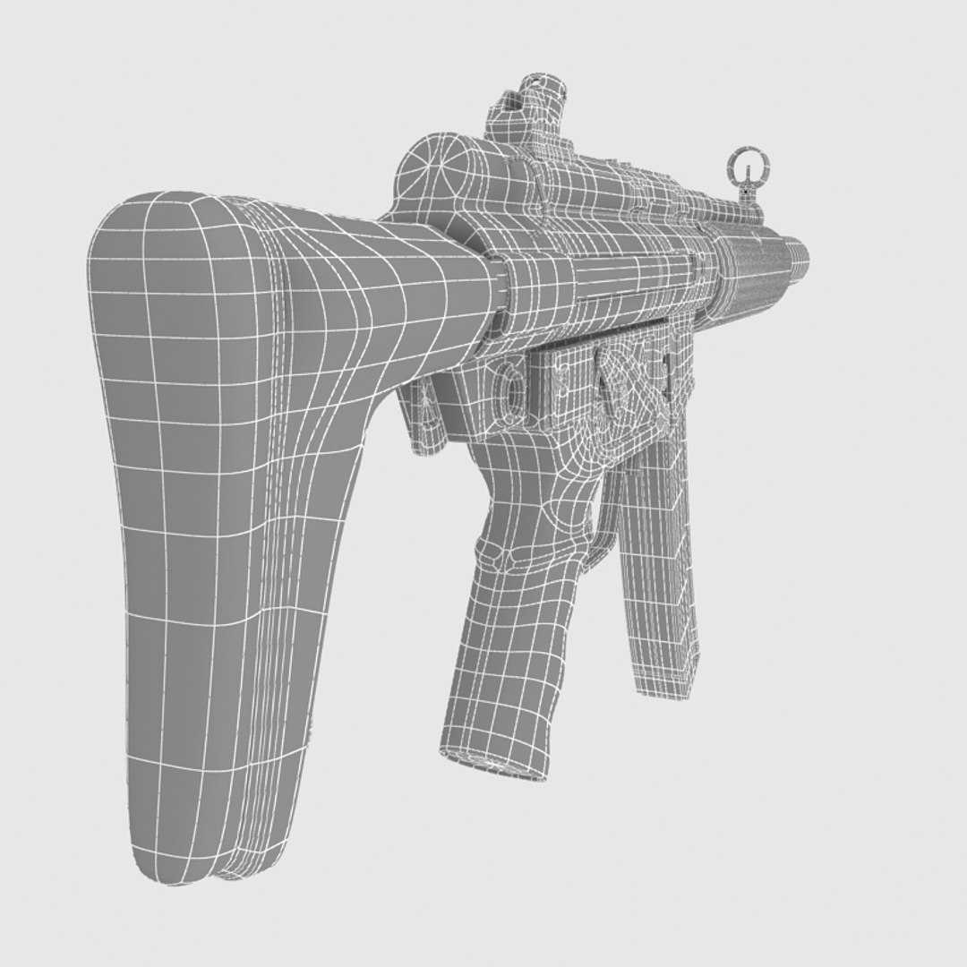 Realistic Submachine Gun Sd3 3ds