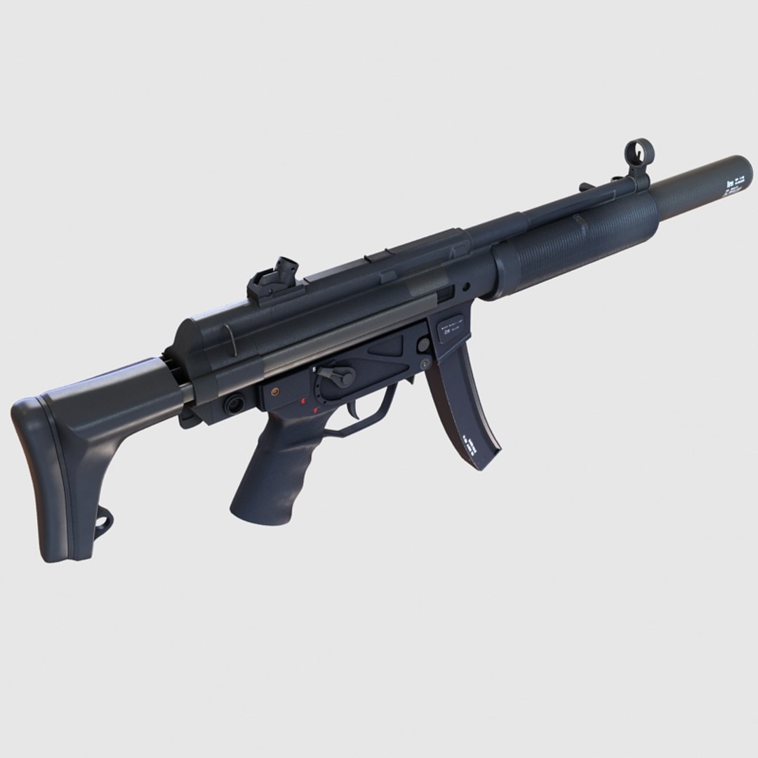 Realistic Submachine Gun Sd3 3ds