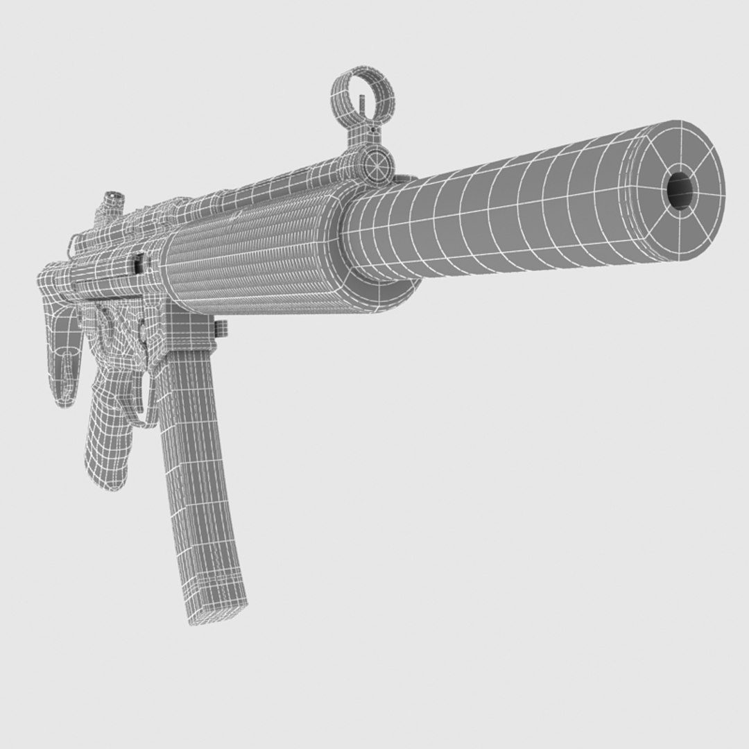 Realistic Submachine Gun Sd3 3ds