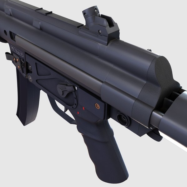 realistic submachine gun sd3 3ds