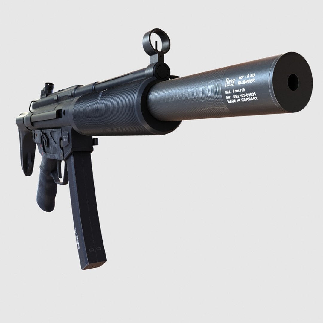 Realistic Submachine Gun Sd3 3ds