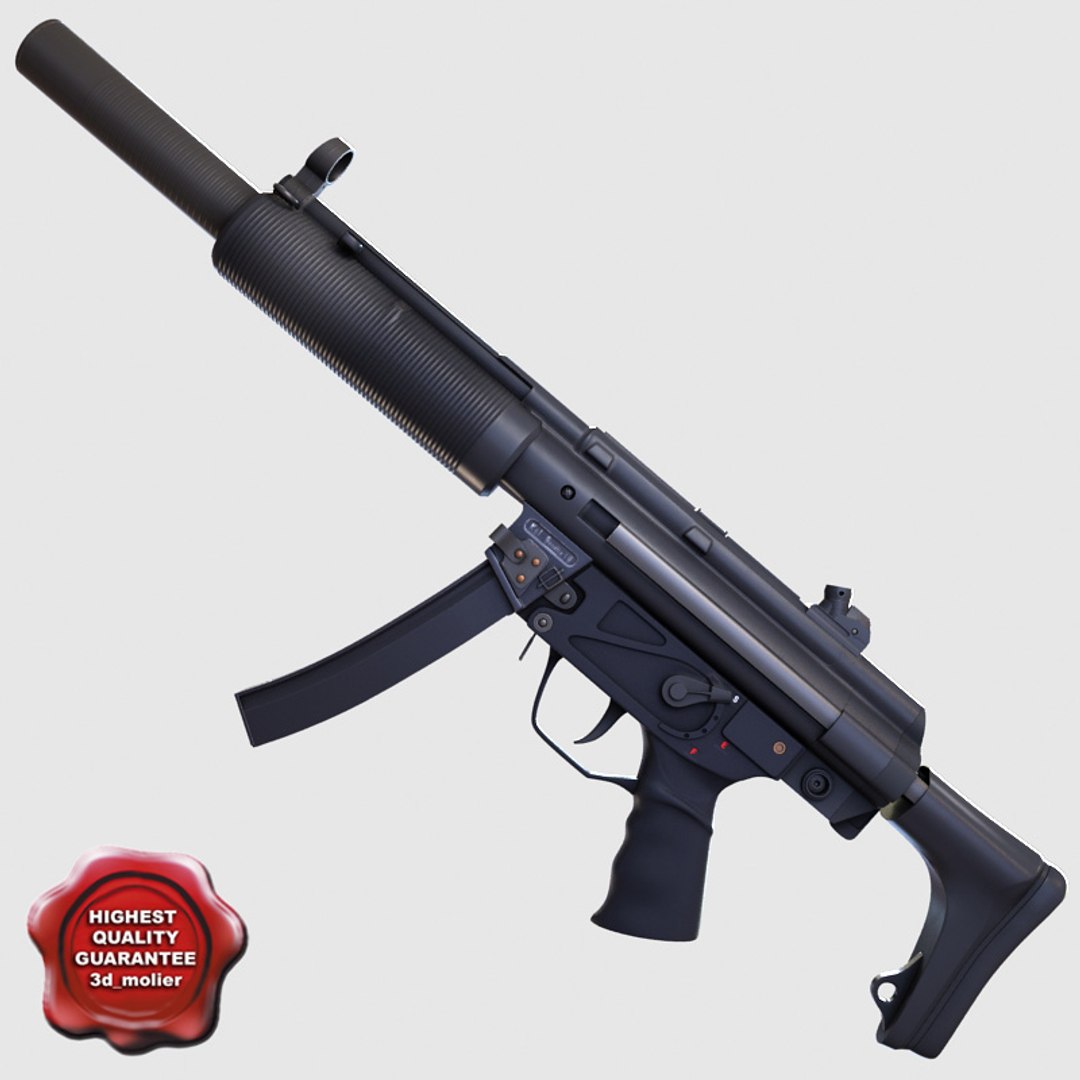 Realistic Submachine Gun Sd3 3ds