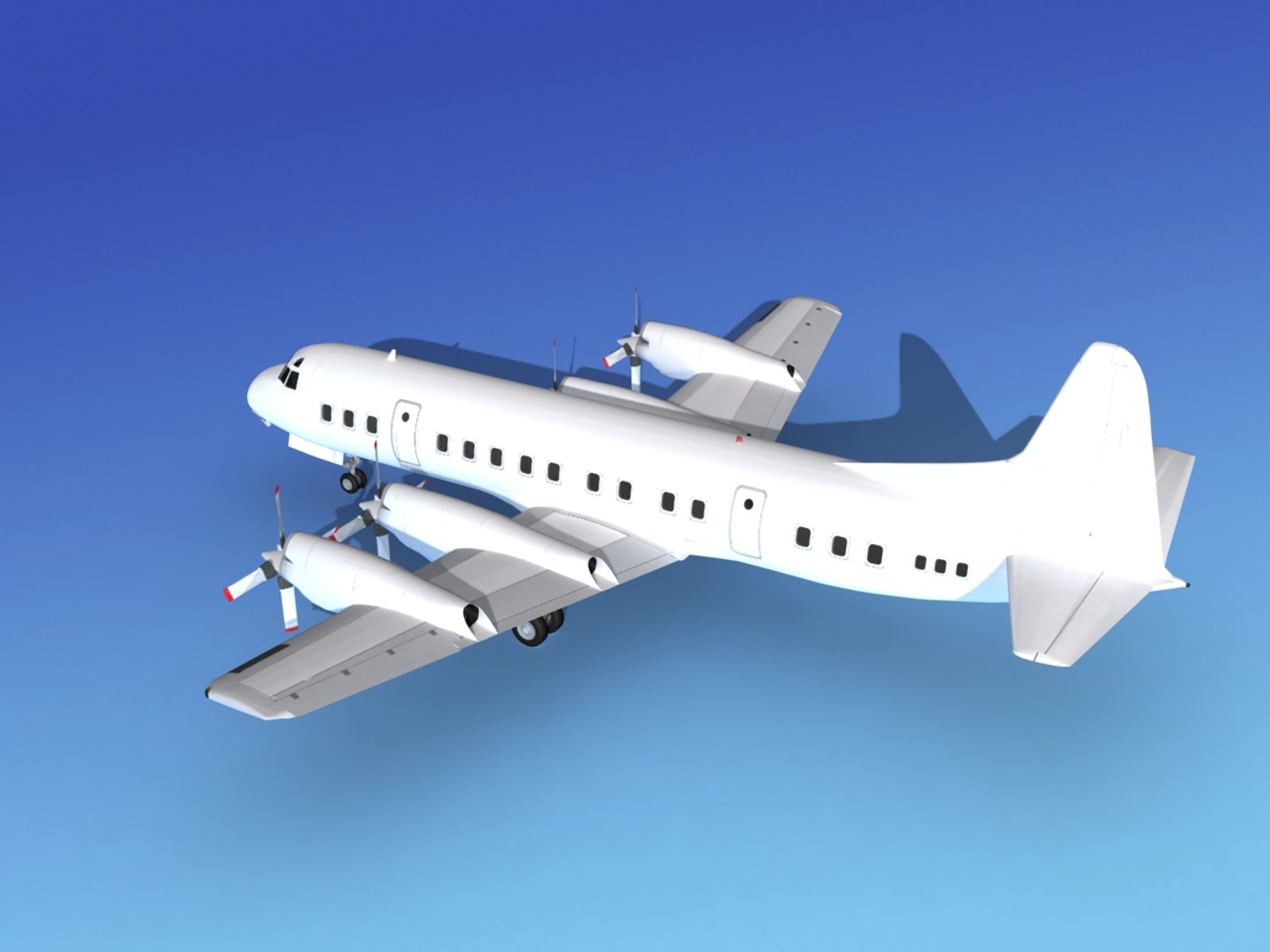 3d Model Propellers L188 Electra Lockheed