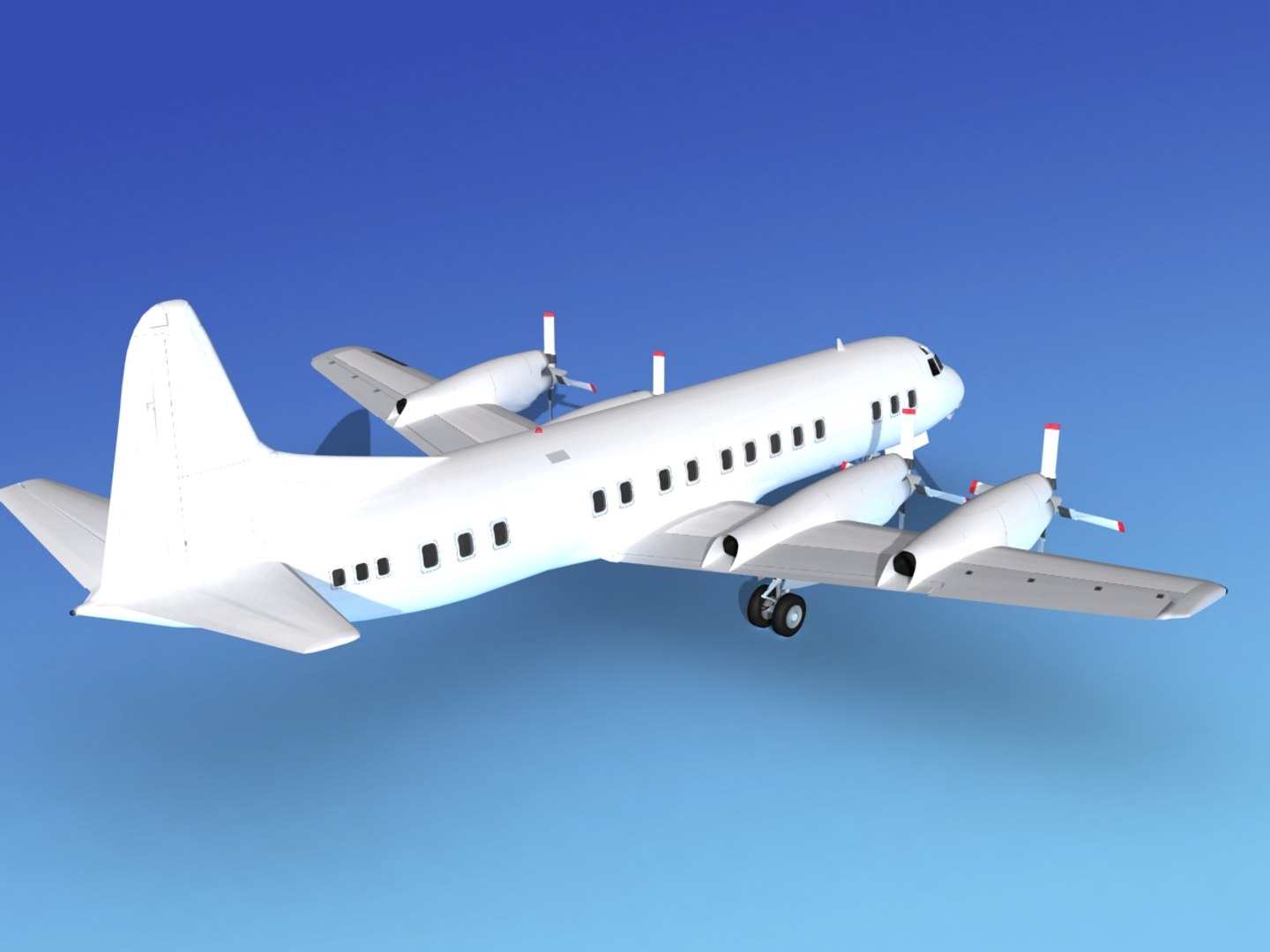 3d Model Propellers L188 Electra Lockheed