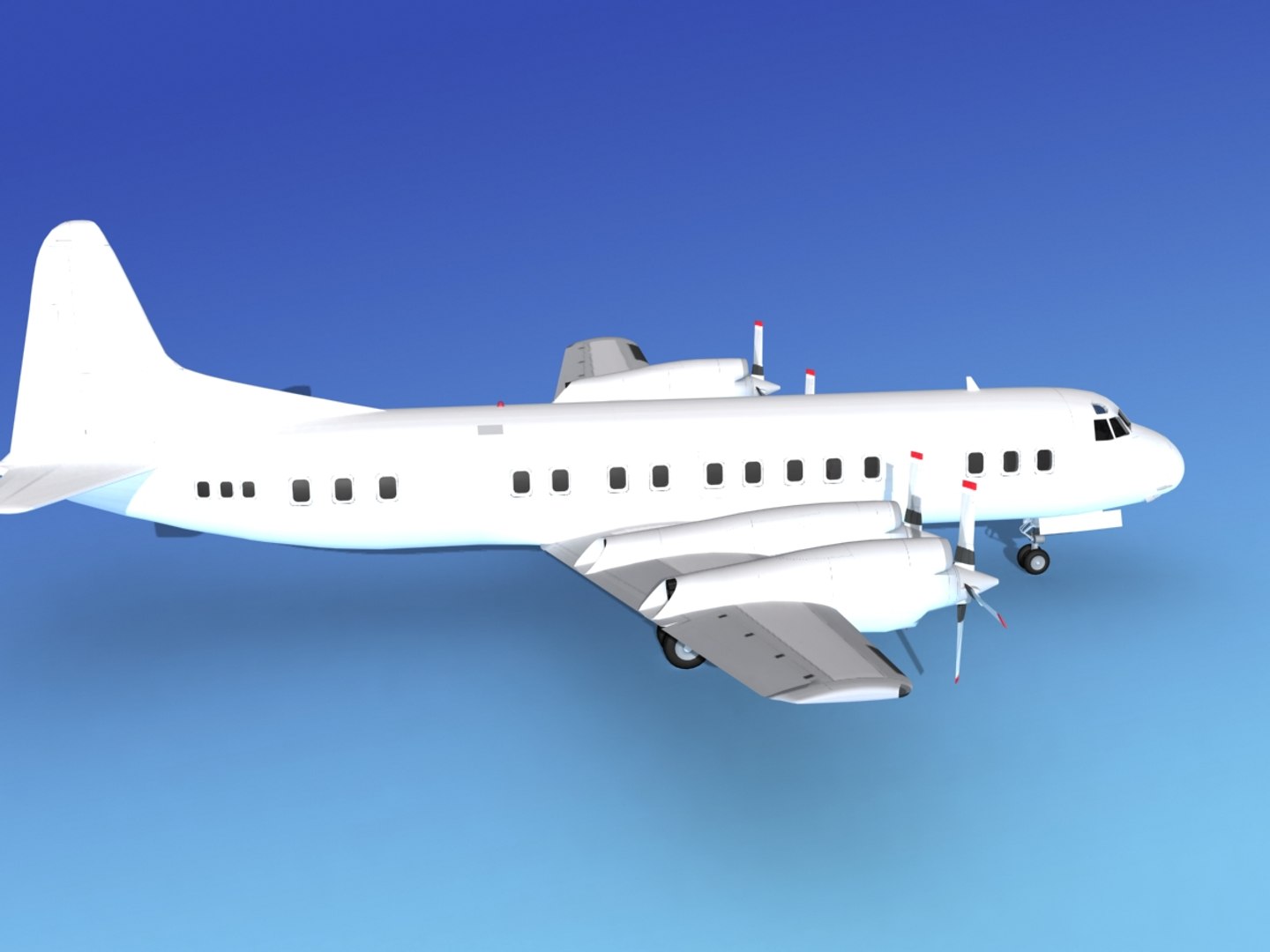 3d Model Propellers L188 Electra Lockheed