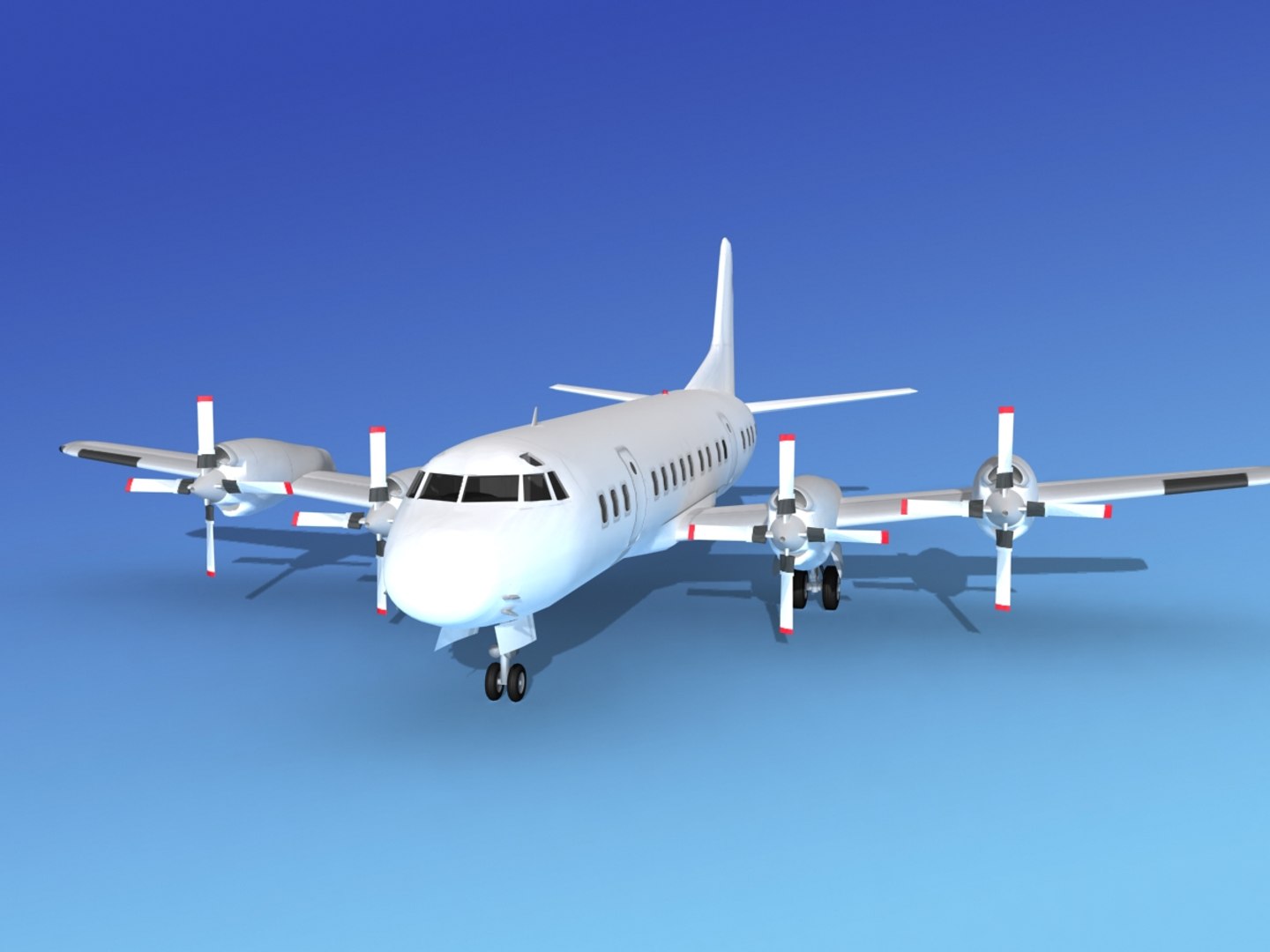 3d Model Propellers L188 Electra Lockheed