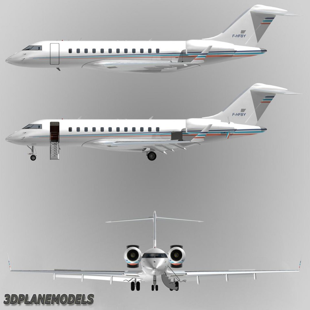 Bombardier Global 5000 3ds