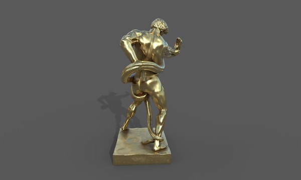 Statue of Athlete Wrestling a Python 3D model - TurboSquid 1824950