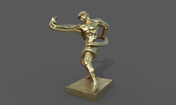 Statue of Athlete Wrestling a Python 3D model - TurboSquid 1824950