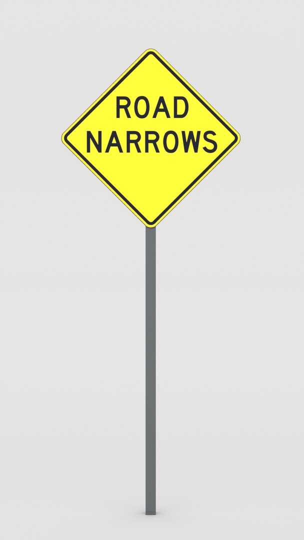 3D Warning Street Signs Model - TurboSquid 2238026