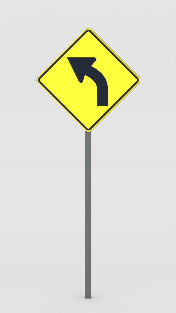 3D Warning Street Signs Model - TurboSquid 2238026