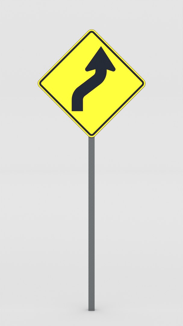 3D Warning Street Signs Model - TurboSquid 2238026
