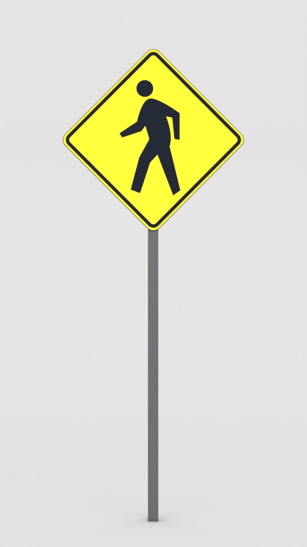 3D Warning Street Signs Model - TurboSquid 2238026