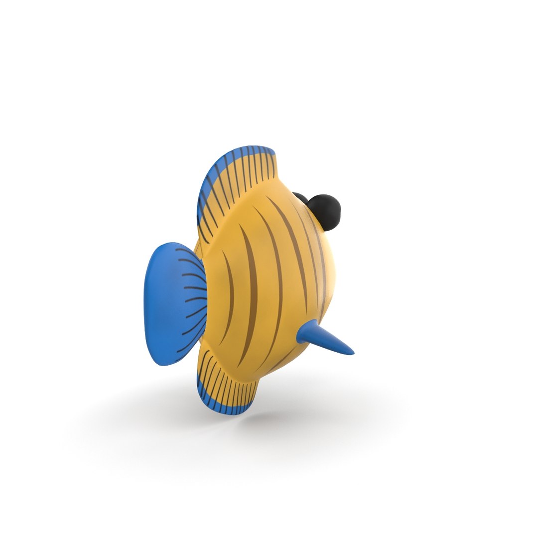 Cartoon Fish Rigged 3d Max