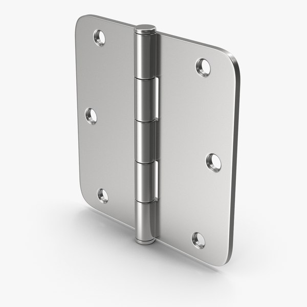 Silver Door Hinge 3D - TurboSquid 1952918