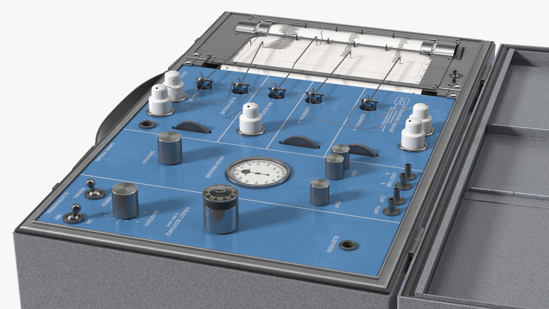 Vintage Polygraph Machine 3D model - TurboSquid 1874690
