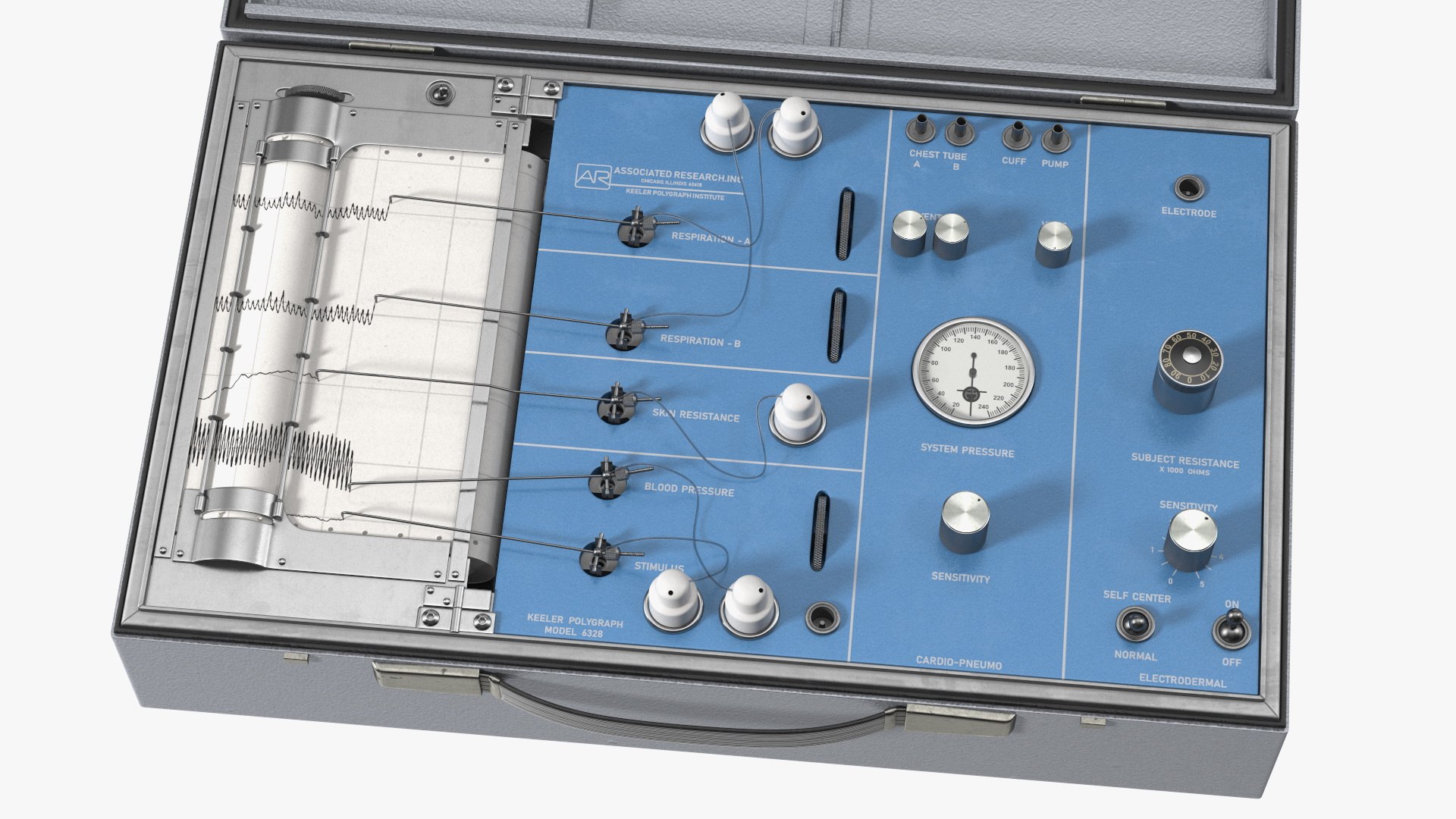 Vintage Polygraph Machine 3D model - TurboSquid 1874690