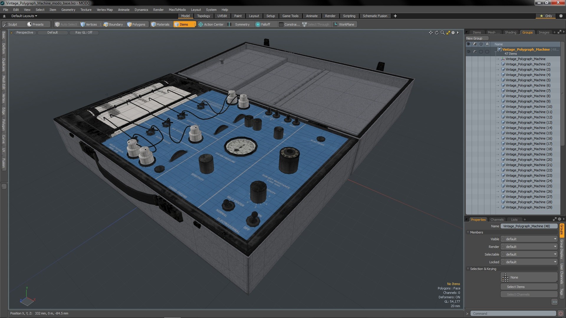 Vintage Polygraph Machine 3D Model - TurboSquid 1874690