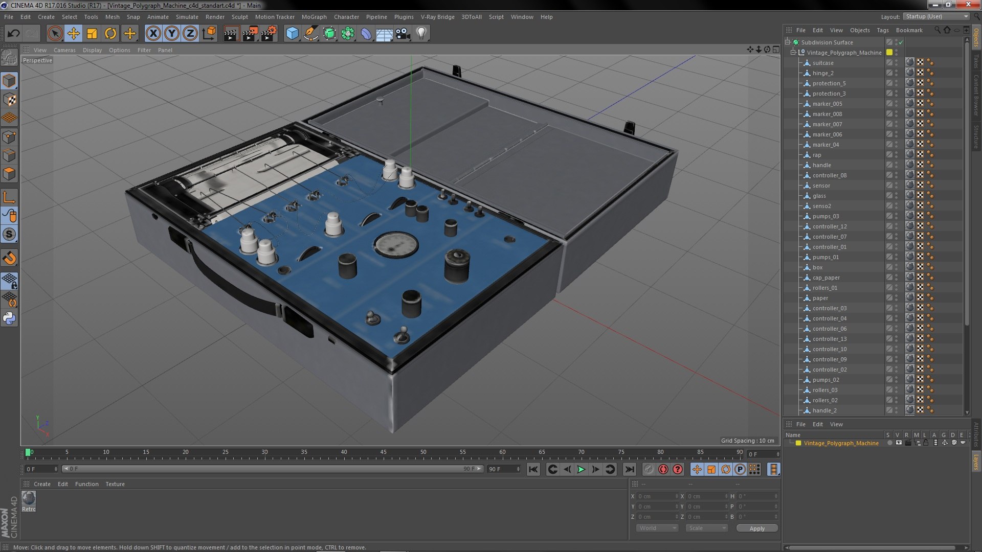 Vintage Polygraph Machine 3D Model - TurboSquid 1874690