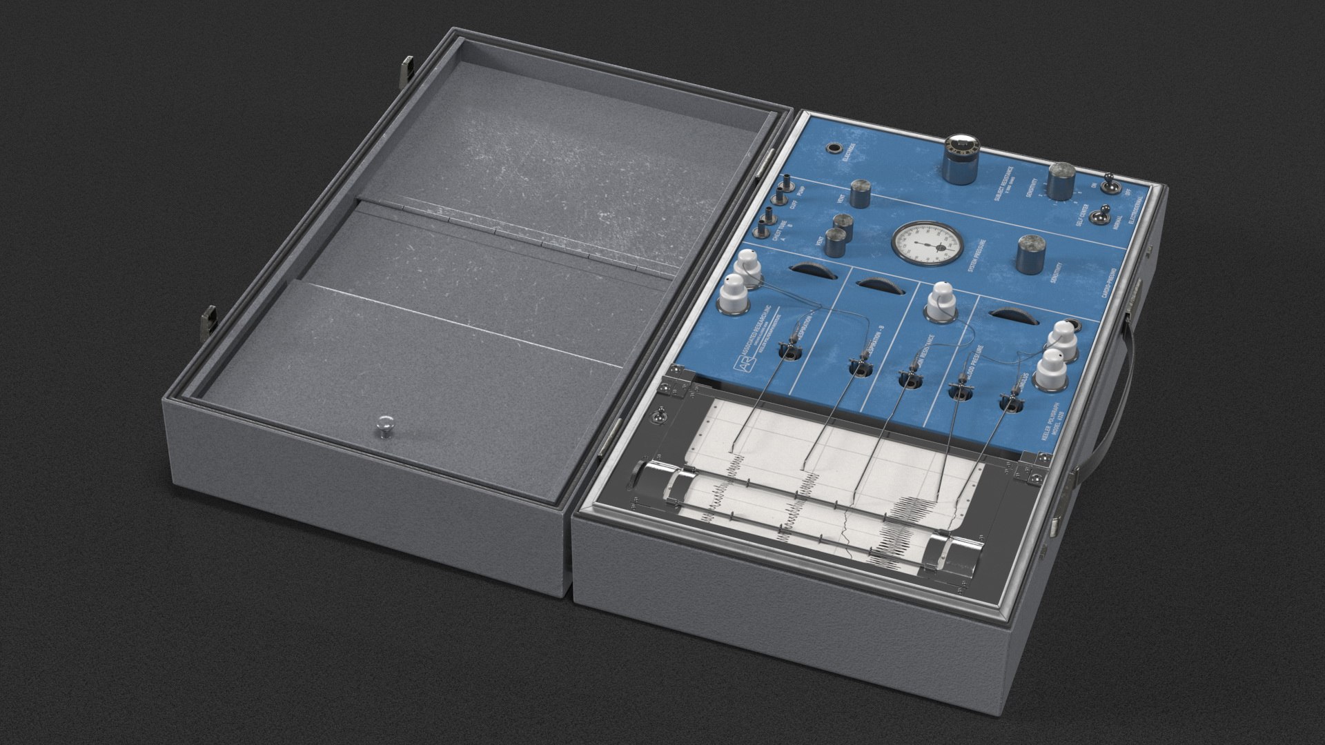 Vintage Polygraph Machine 3D model - TurboSquid 1874690
