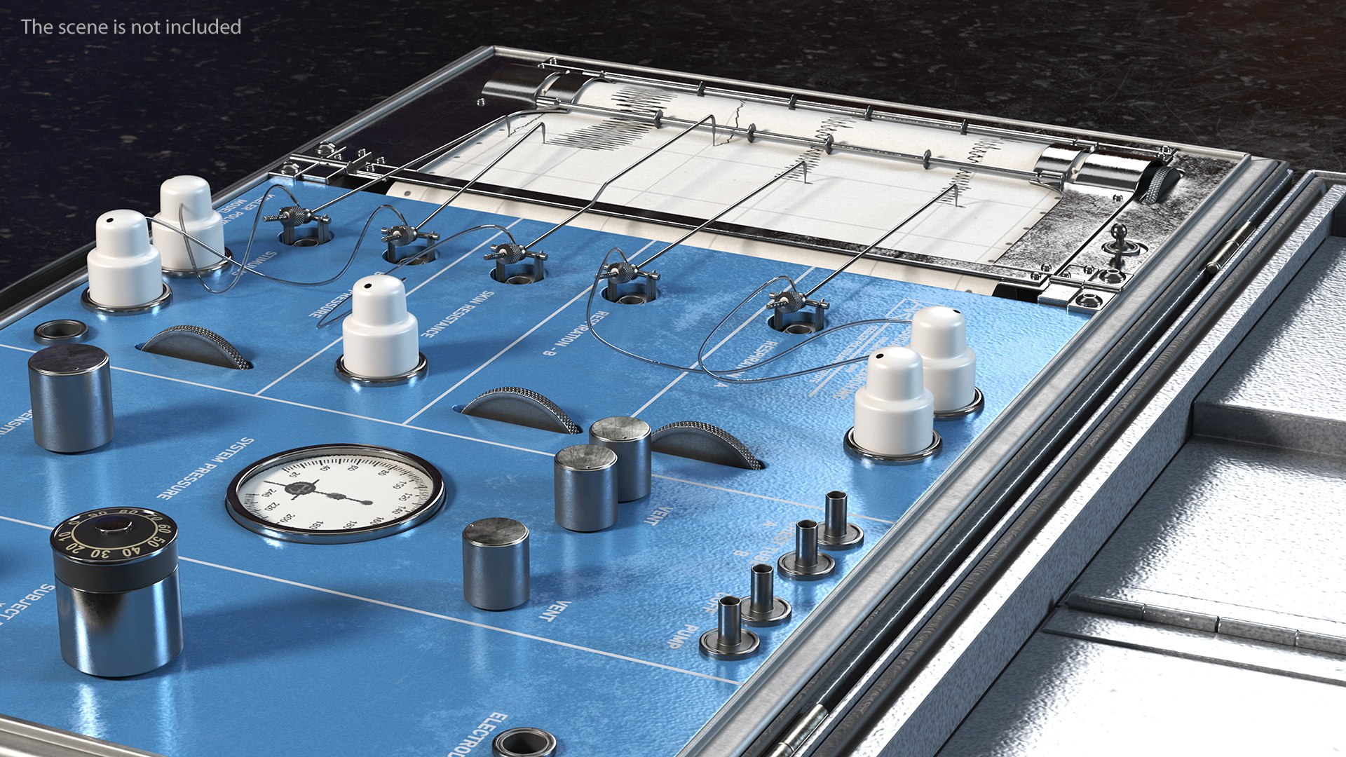 Vintage Polygraph Machine 3D model - TurboSquid 1874690