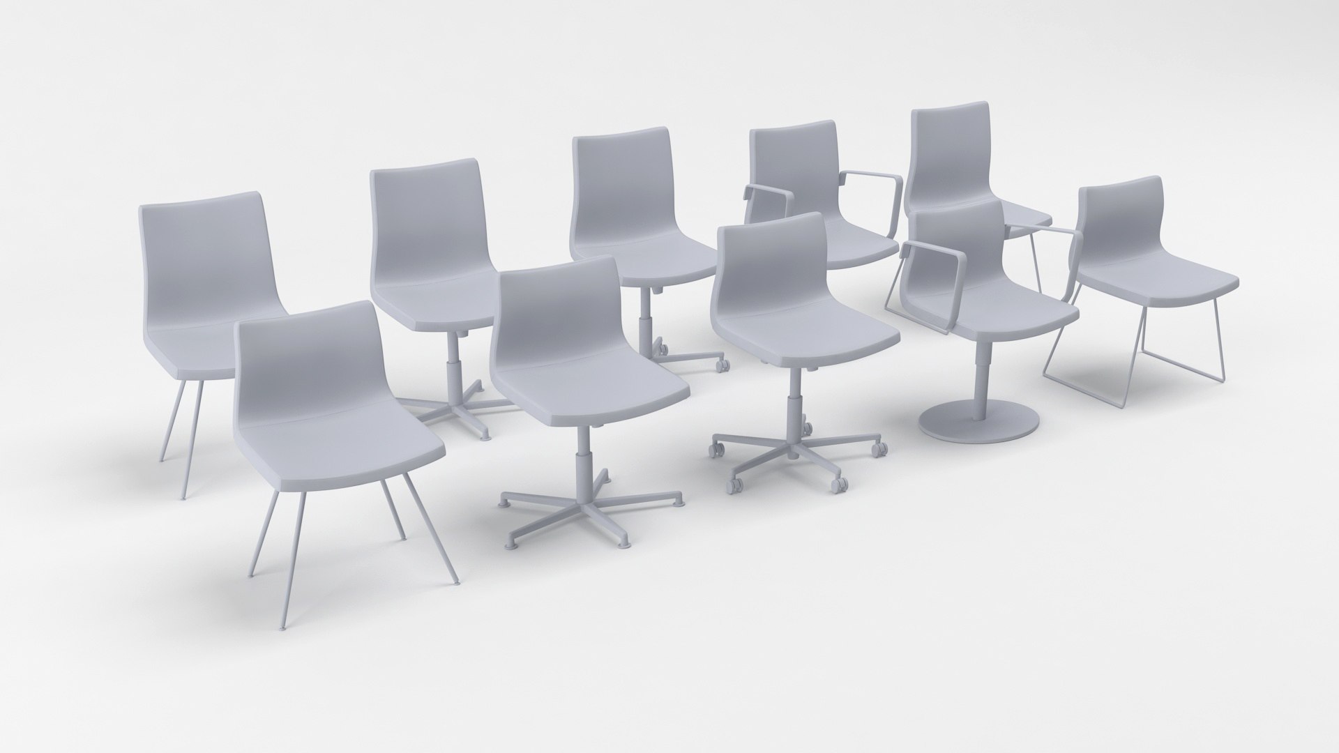 3D sumo deberenn chairs model - TurboSquid 1522469