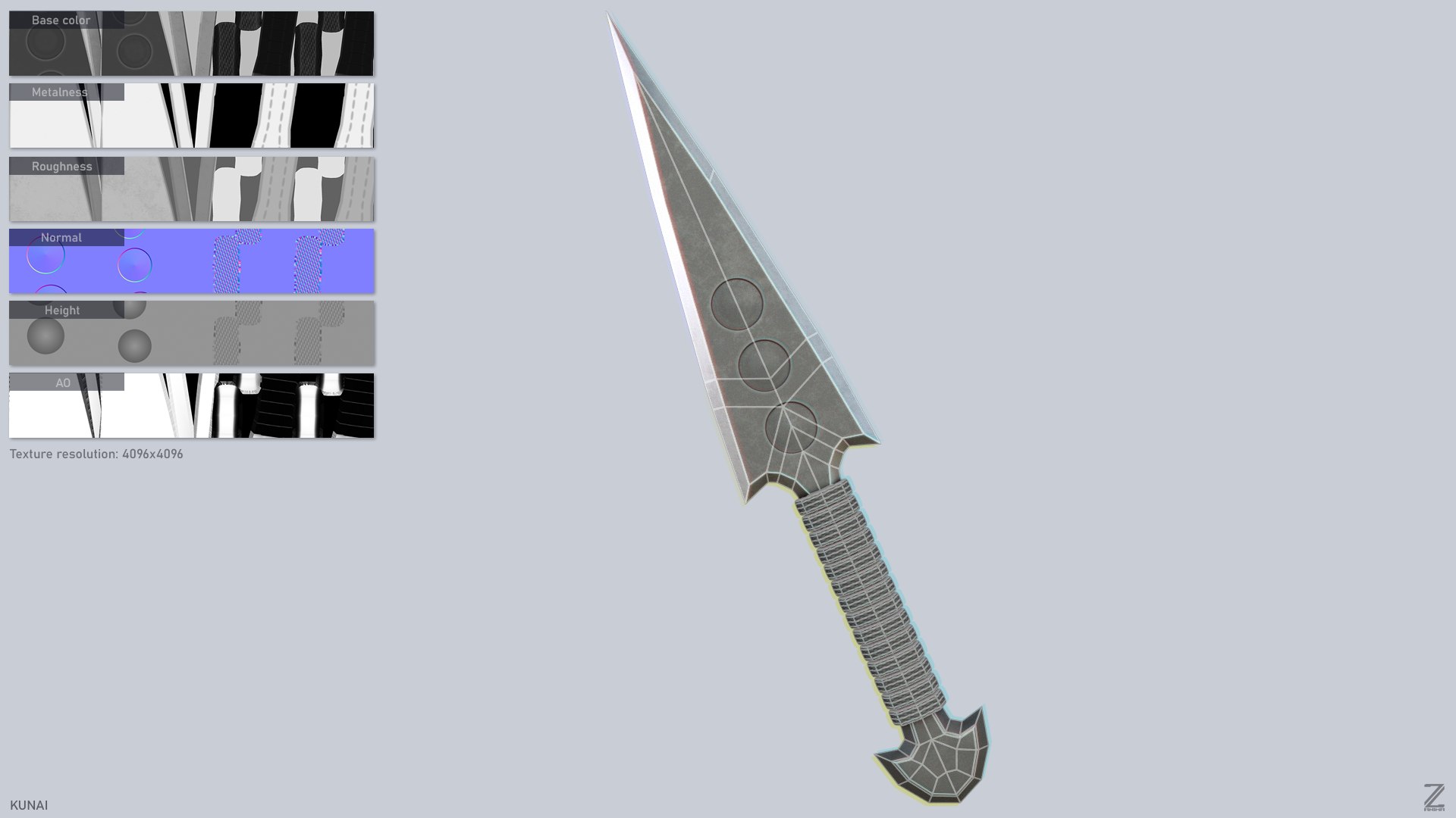 Kunai 3D Model - TurboSquid 2244576