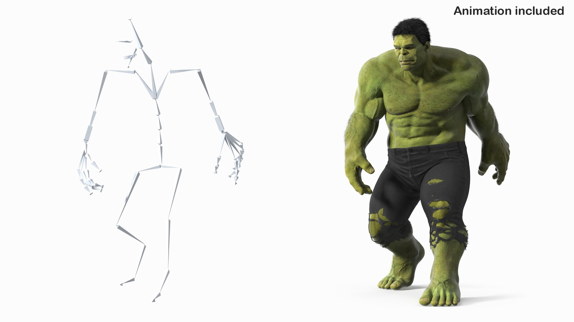 Hulk Welking Fur Animated Rigged 3D Model - TurboSquid 2436867