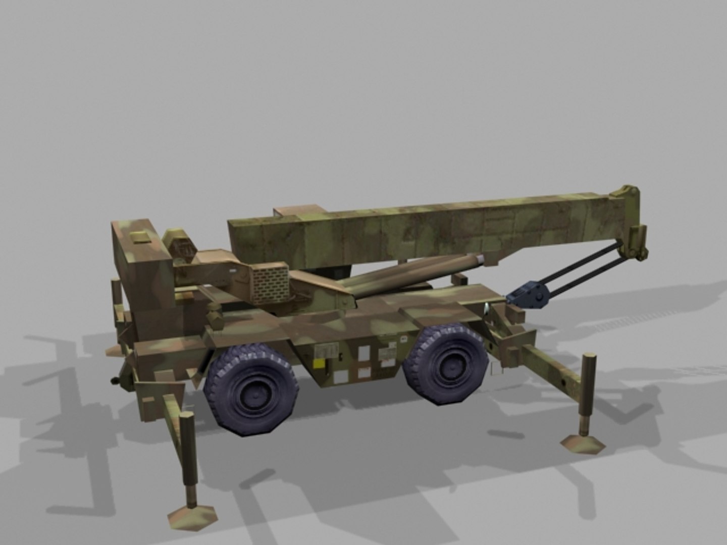 3dsmax Military Crane