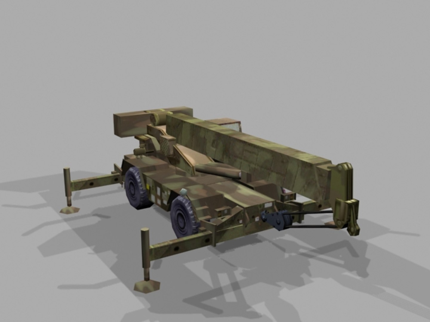 3dsmax Military Crane