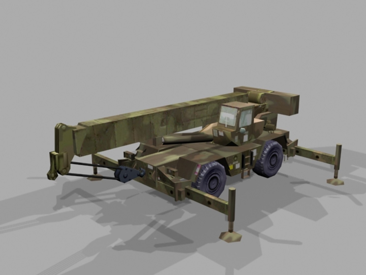 3dsmax Military Crane
