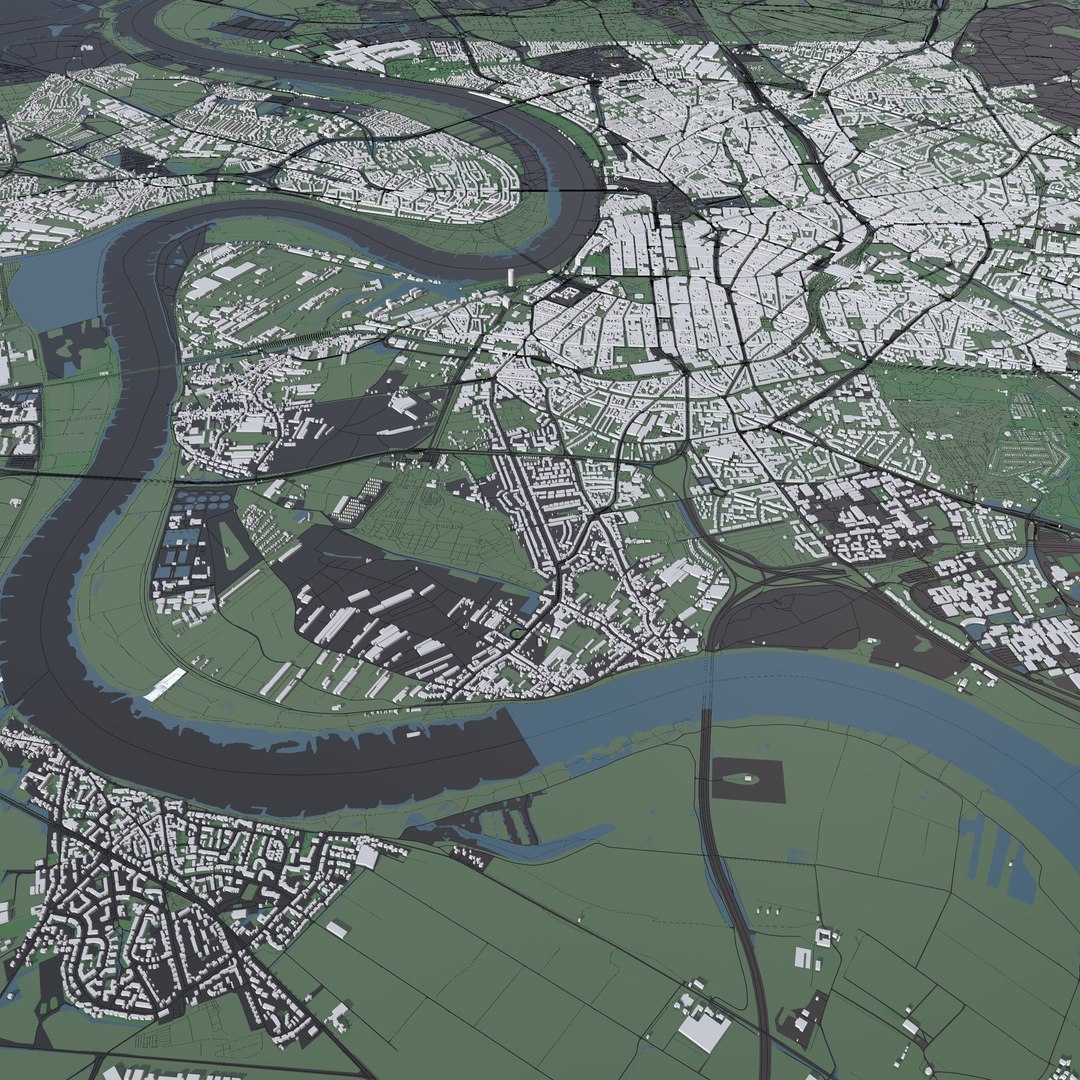 3D Germany - Cities And Mass Building Model - TurboSquid 2390229